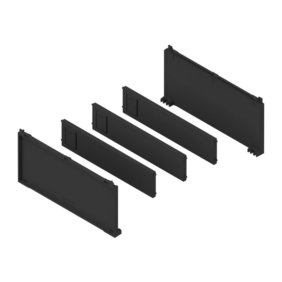 AMBIA-LINE Flaschenset, für LEGRABOX/MERIVOBOX, carbonschwarz matt ...