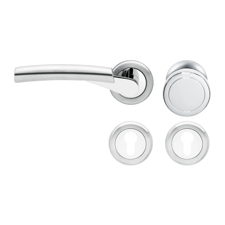 Wechsel-Rosettengarnitur Atlanta ER36 PZ Edel.pol./matt links TS 39 ...