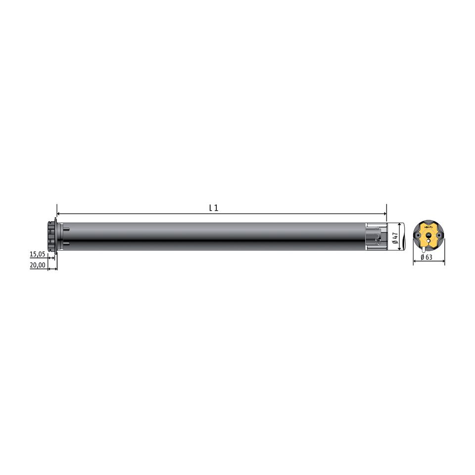 Oximo 50 io 15/17 SW 60 ED Kabel 3 m schwarz | KOCH Freiburg GmbH