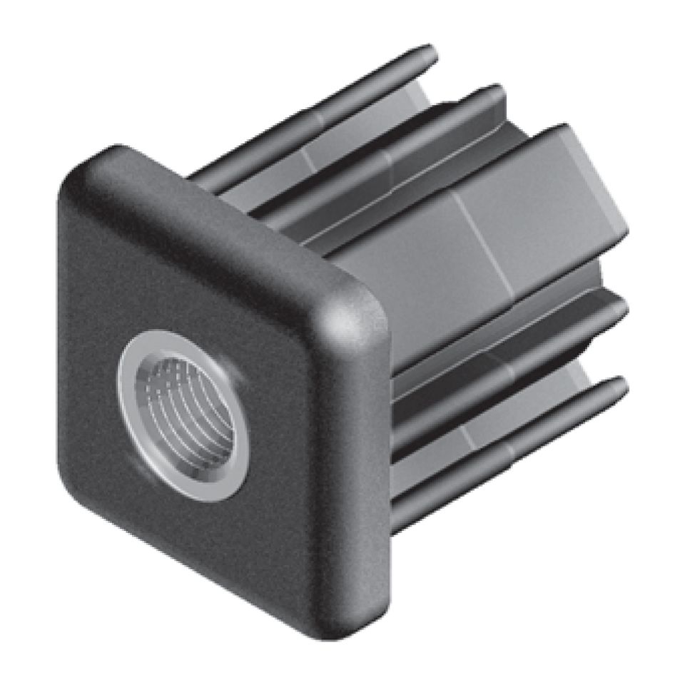 Gewindestopfen für Vierkantrohr 60 x 60 mm mit Gewindebuchse M16 | KOCH ...