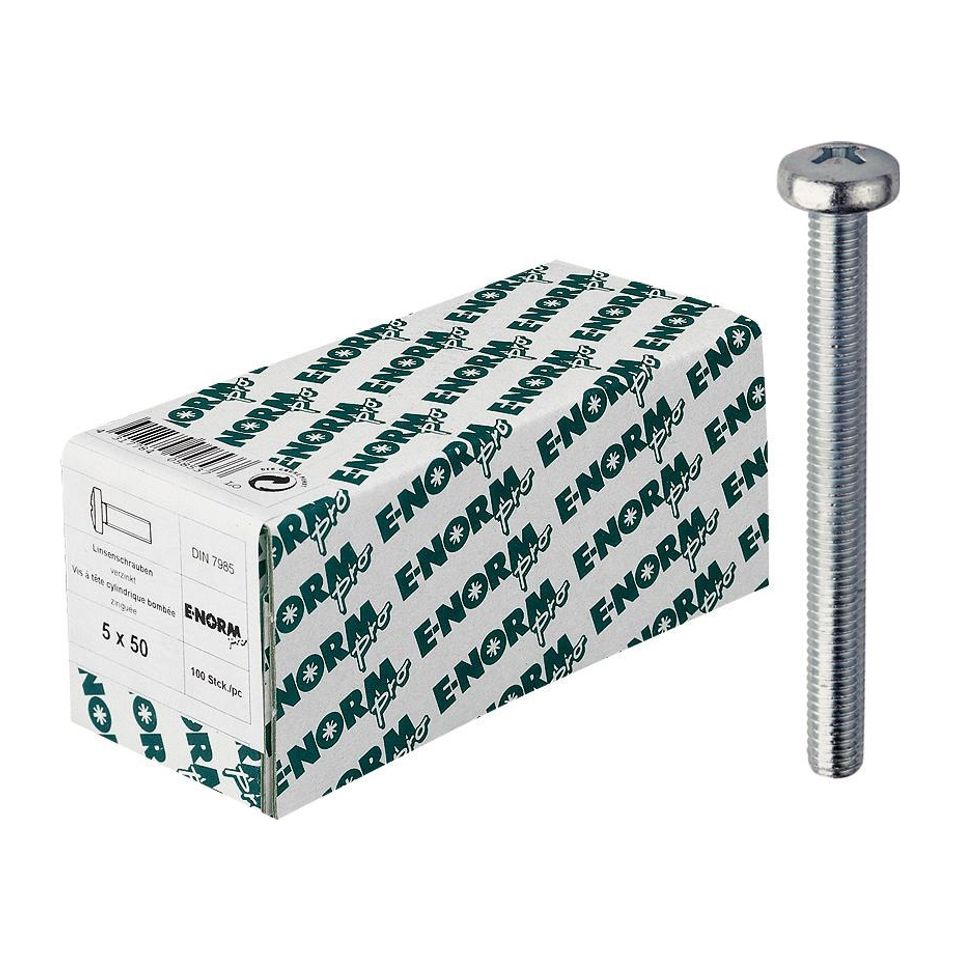 Gewindeschrauben Liko verzinkt M 5 x 60 DIN 7985 | KOCH Freiburg GmbH