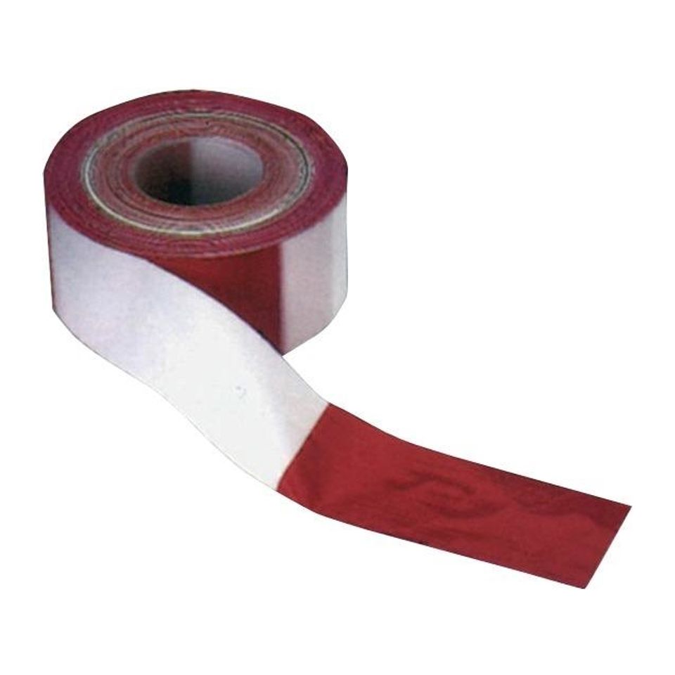 Absperrband 100 m-Rolle rot/weiß geblockt | KOCH Freiburg GmbH