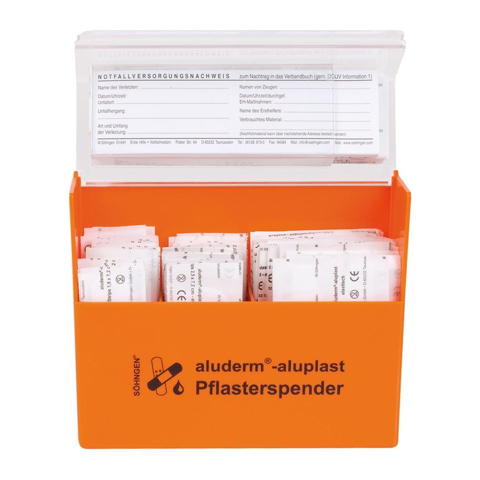 Pflasterspender aluderm- aluplast, orange | KOCH Freiburg GmbH