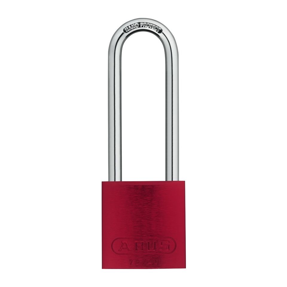 AV - Vorhangschloss, Titalium 72/40HB75, TITALIUM™-Spezialaluminium rot | KOCH Freiburg GmbH