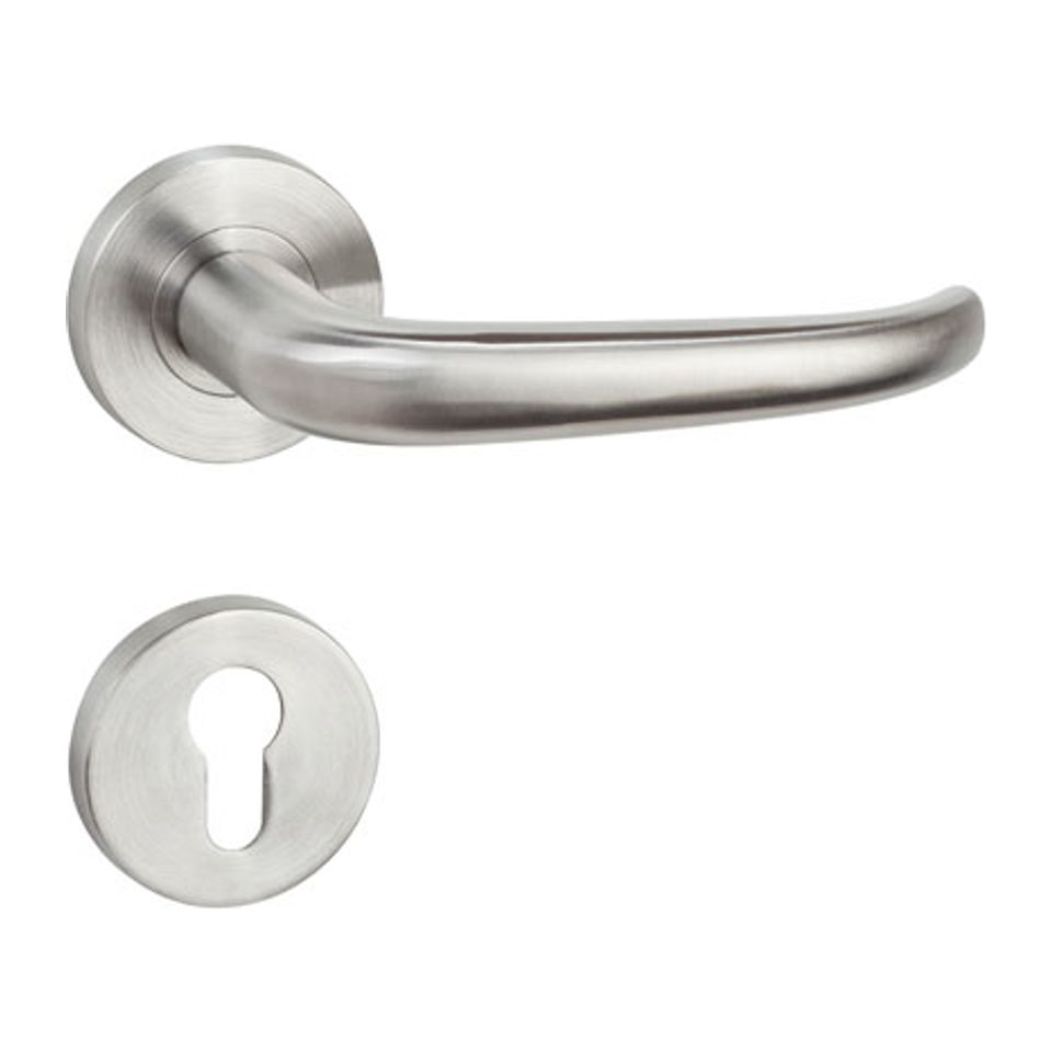 Drücker-Rosettengarnitur Sirion BB Kl.4 Edelstahl mit TS 37-48 mm | KOCH Freiburg GmbH