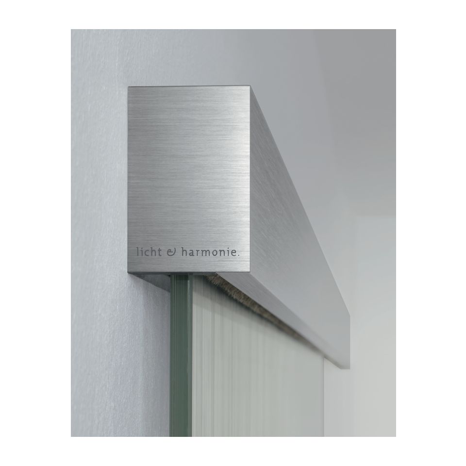 L&H Schiebetürbeschlagset Tvin 2.0 Glas Set vor der Wand, ohne Zarge, L: 2000mm | KOCH Freiburg GmbH