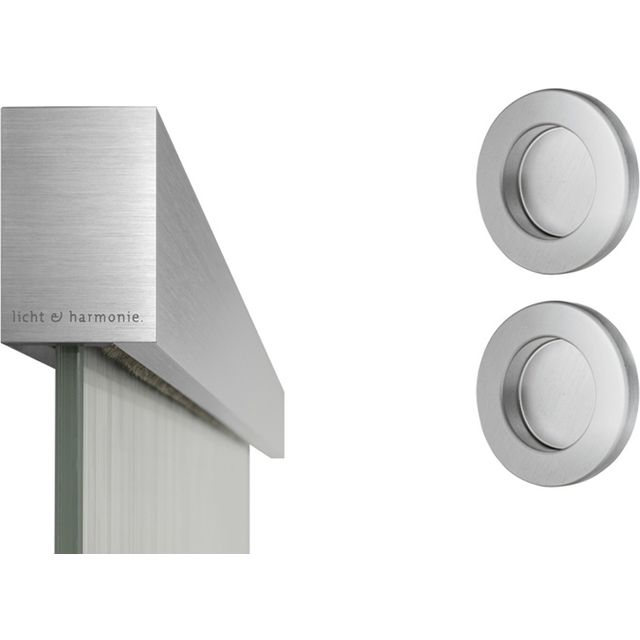 L&H Schiebetürbeschlagset Tvin 2.0 Glas Set vor der Wand, ohne Zarge, L: 2200mm | KOCH Freiburg GmbH